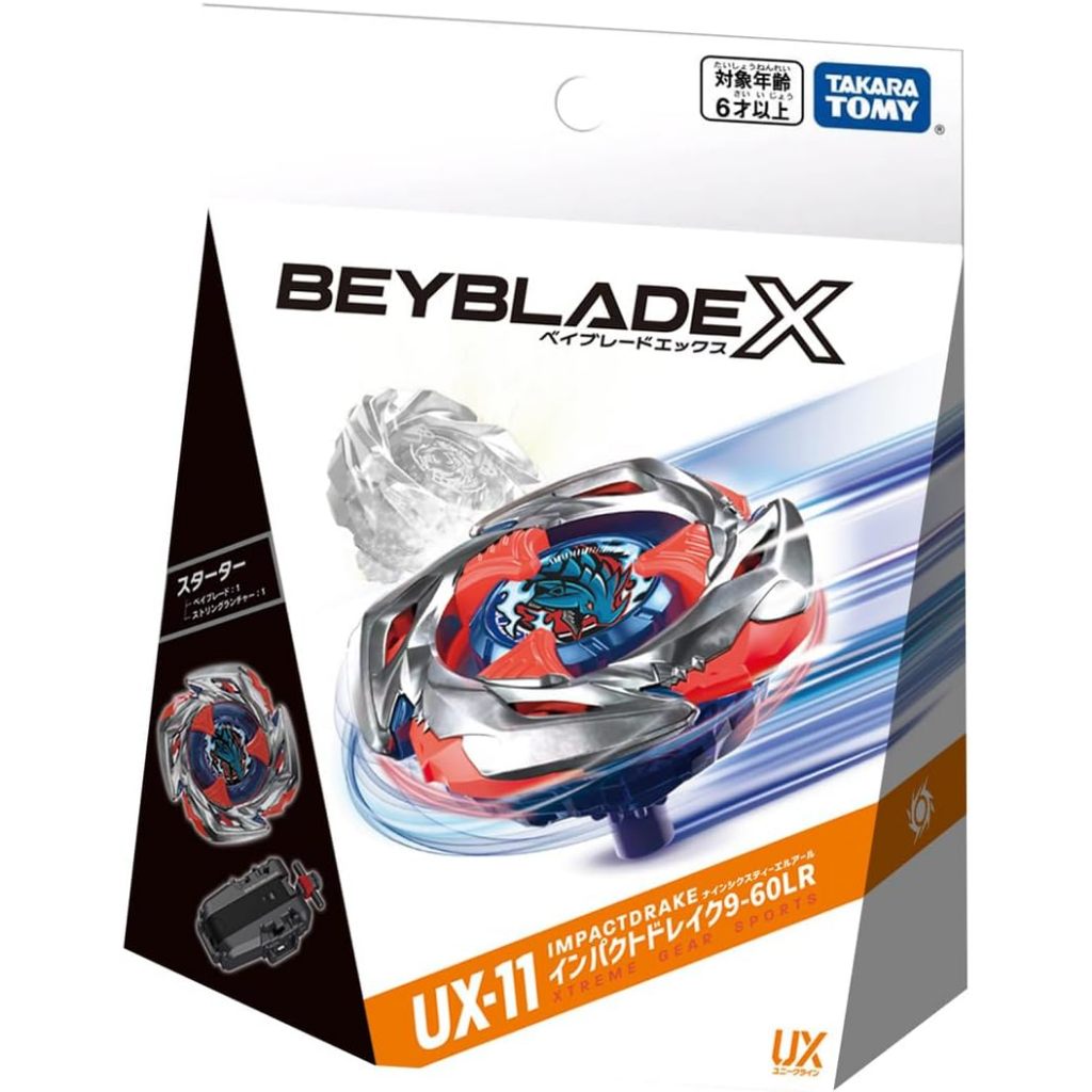 BEYBLADE X UX-11 Starter Impact Drake 9-60LR TAKARATOMY | Shopee ...