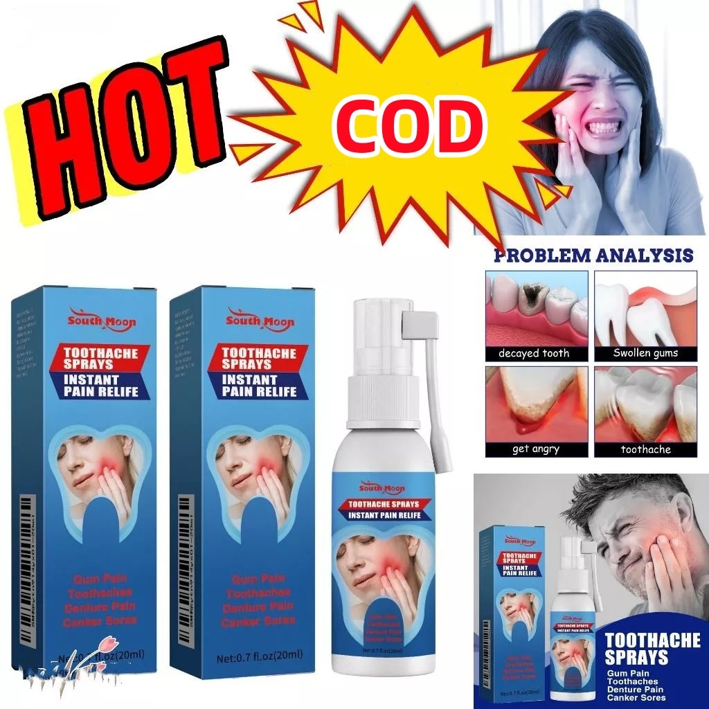 Toothache Spray Instant Pain Relief Spray Oral Spray For Kids Drops Gum ...
