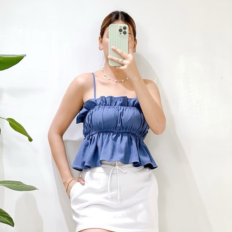 Casey Top — Sleeveless Peplum Top | Flair Clothing | Shopee Philippines