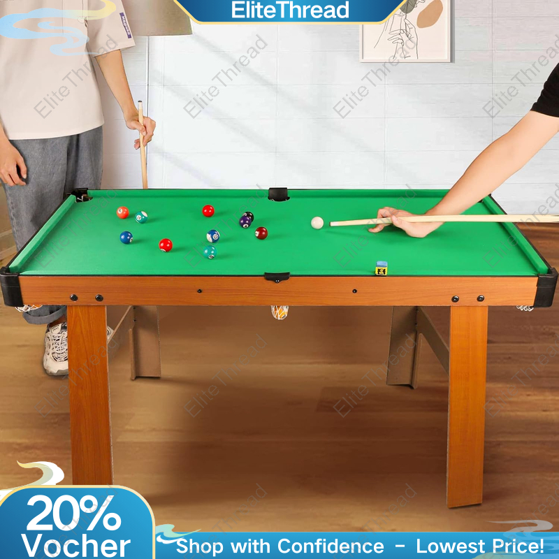 EliteThread Portable wooden billiard table for home, adjustable mini ...