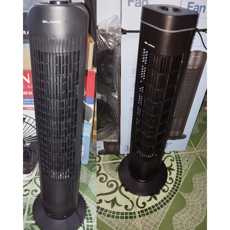 blakk 32 inch 29 inch tower fan RTS items with body dents only GOOD ...