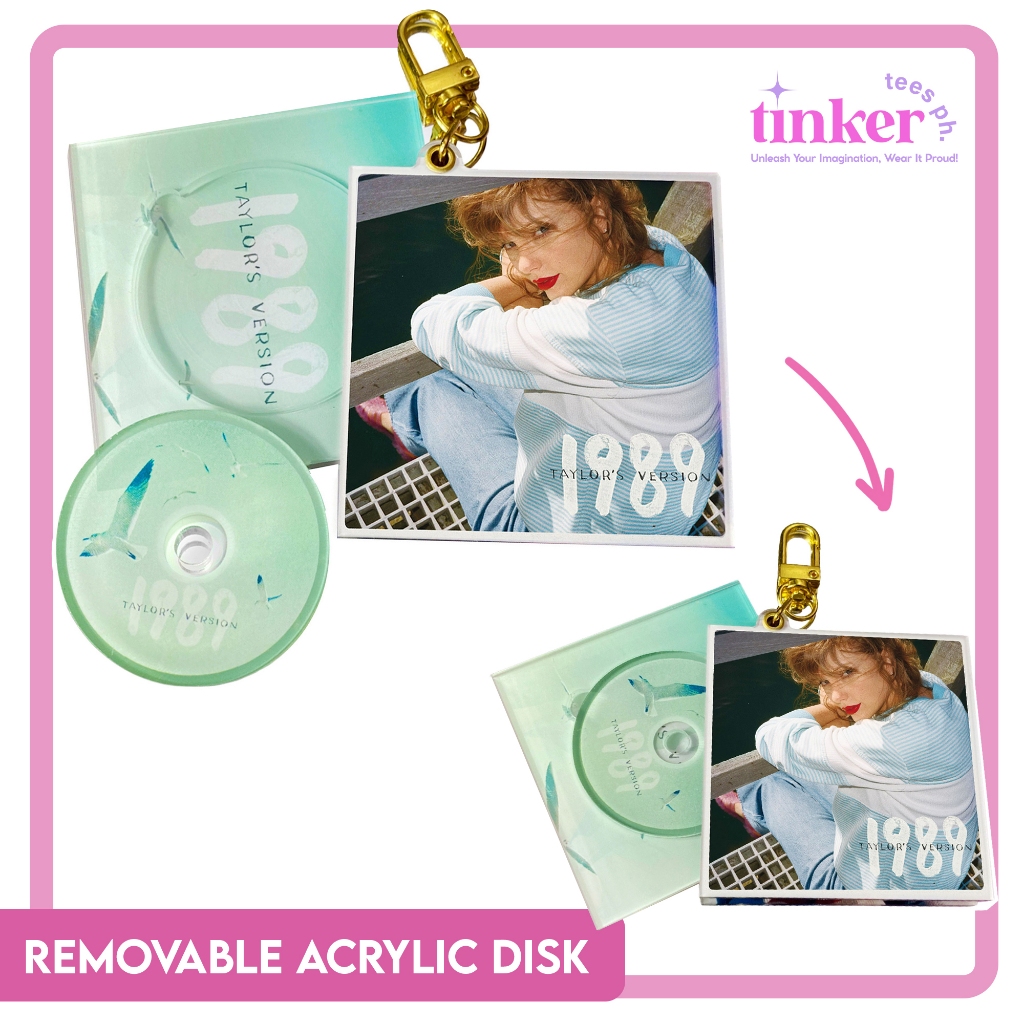 Taylor Swift Keychain for Bag Aesthetic Large Acrylic CD Album Trend ...