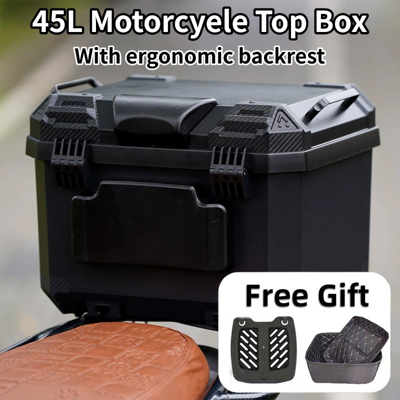45L Top box For Motorcycle Trunk Luggage storage ubox Large capacity ...