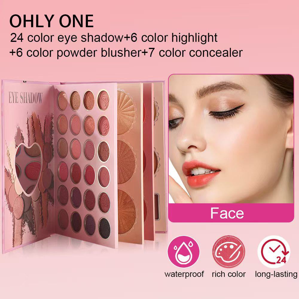 Face Palette Perfection 43 Color Eyeshadow with Integrated Blush ...