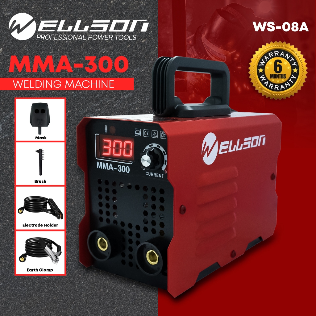 WELLSON MMA-300 Inverter Welding Machine Portable IGBT Technology Heavy ...