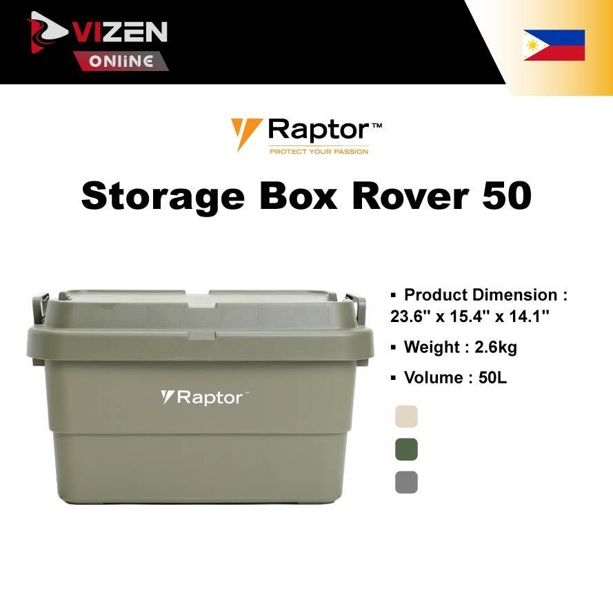 Raptor Storage 50L Rover Trunk Cargo Box Stackable | Shopee Philippines