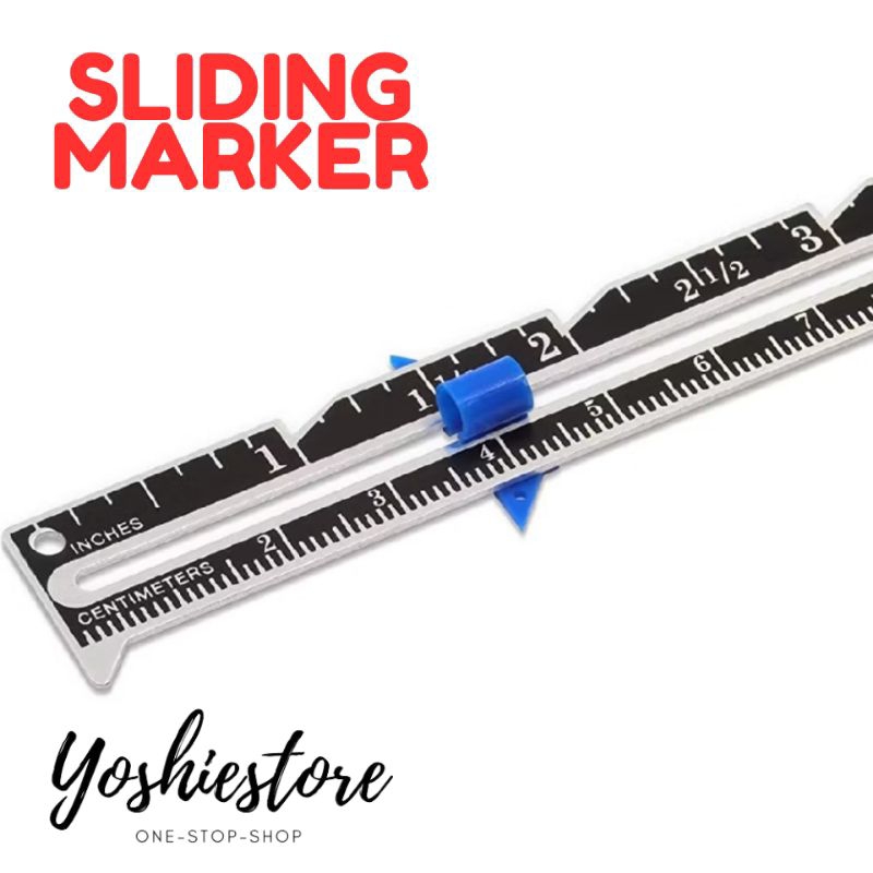 SLIDING MARKER/SEWING GAUGE/SEWING SEAM RULER 6inches | Shopee Philippines