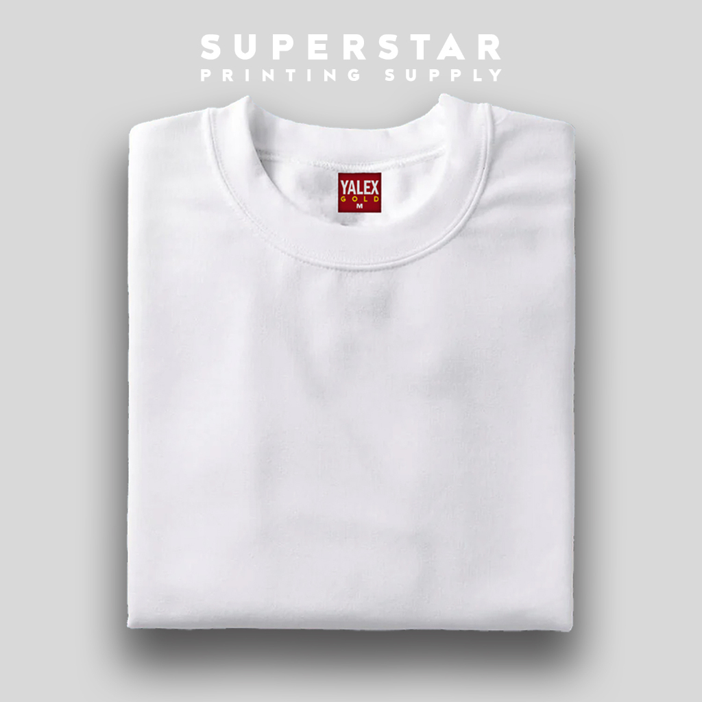 YALEX white t-shirt 01 by Superstar. Printing Supply | Shopee Philippines