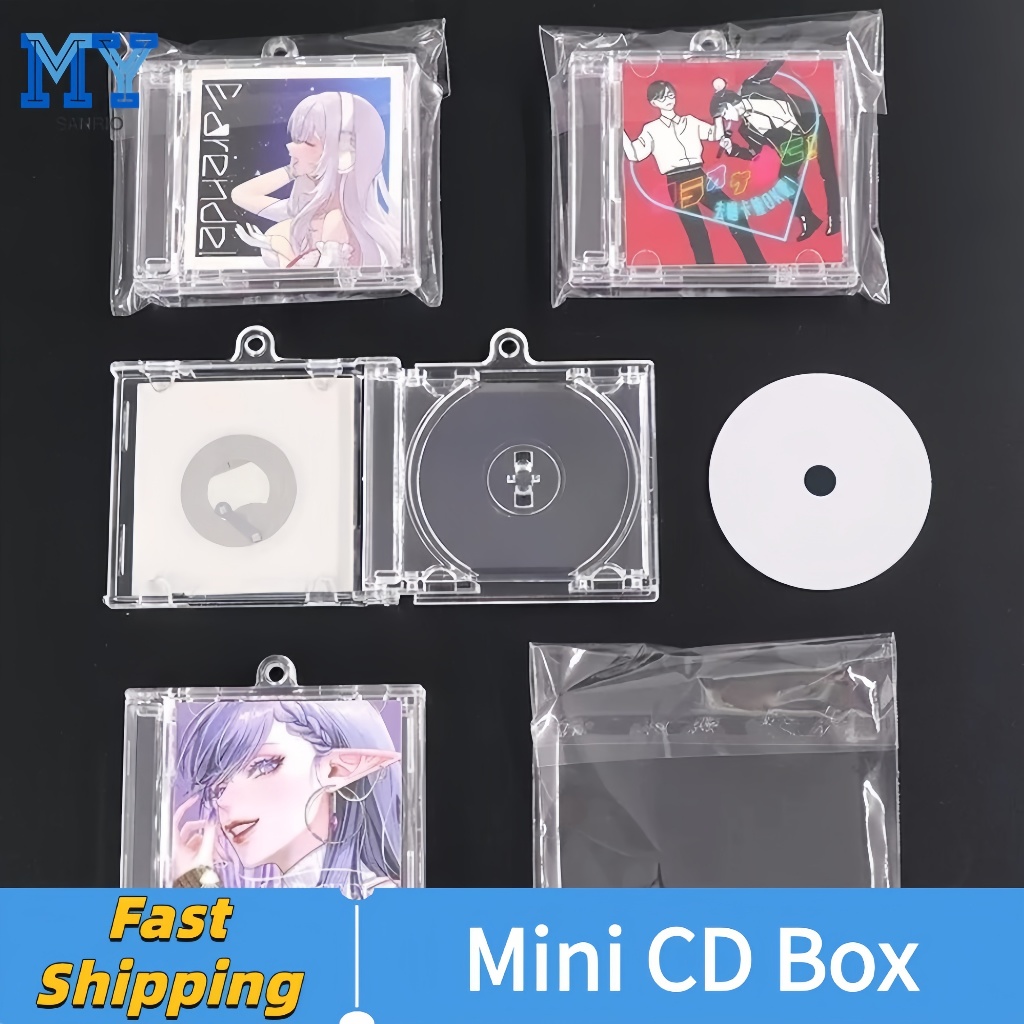 Mini CD Box Album Record Pendant Keychain DIY Keychain Peripheral ...