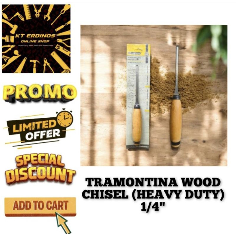 Tramontina Wood Chisel with Hardwood Handle (Heavy Duty) | Shopee ...
