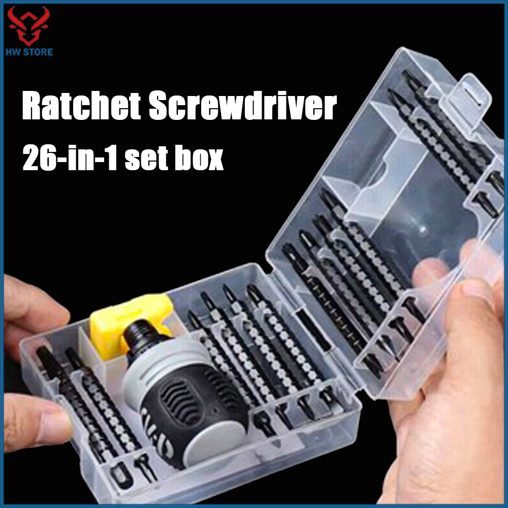 26in1 ratchet screwdriver set Interchangeable Bit Ratchet Driver Multi ...