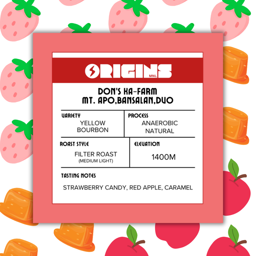 R/D: 12/27 Mt. Apo Davao Dione Ellaga YELLOW BOURBON Roasted Arabica ...