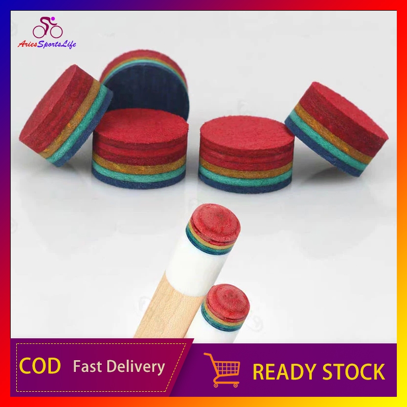 Rainbow Billiard Pool Cue Tips Quality Pool Billiard Pigskin Cue Tips ...
