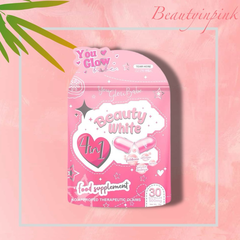 YOU GLOW BABE Beauty White Capsule Glutathione Collagen Garcinia Cambogia Vitamin C | Shopee ...