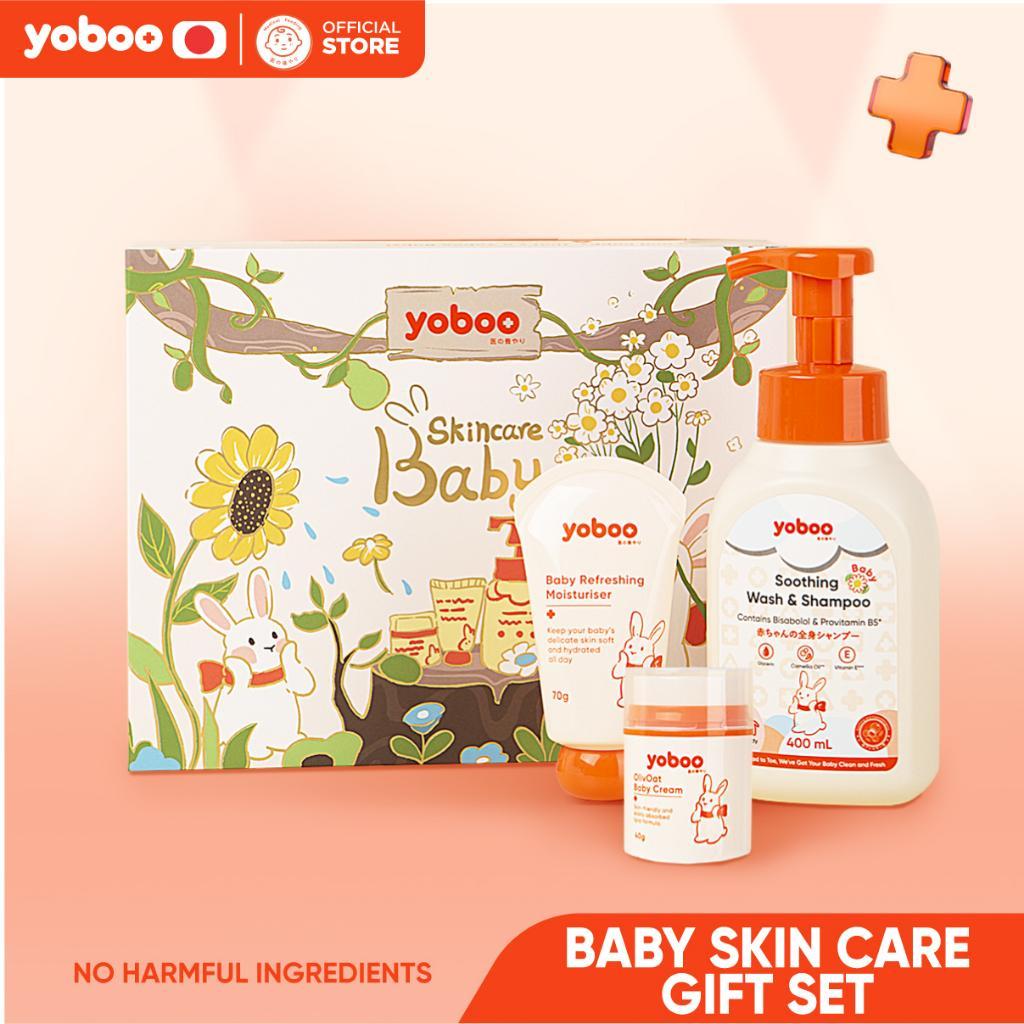 Yoboo Baby Skin Care (Baby Soothing Wash & Shampoo, Baby Cream ...
