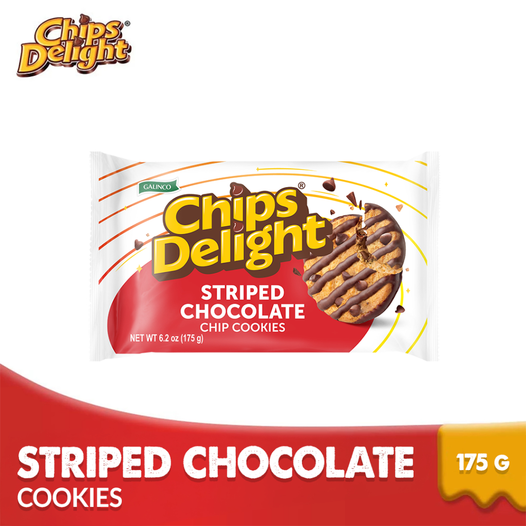 Chips Delight Striped Chocolate Chip Cookies 175g | Shopee Philippines