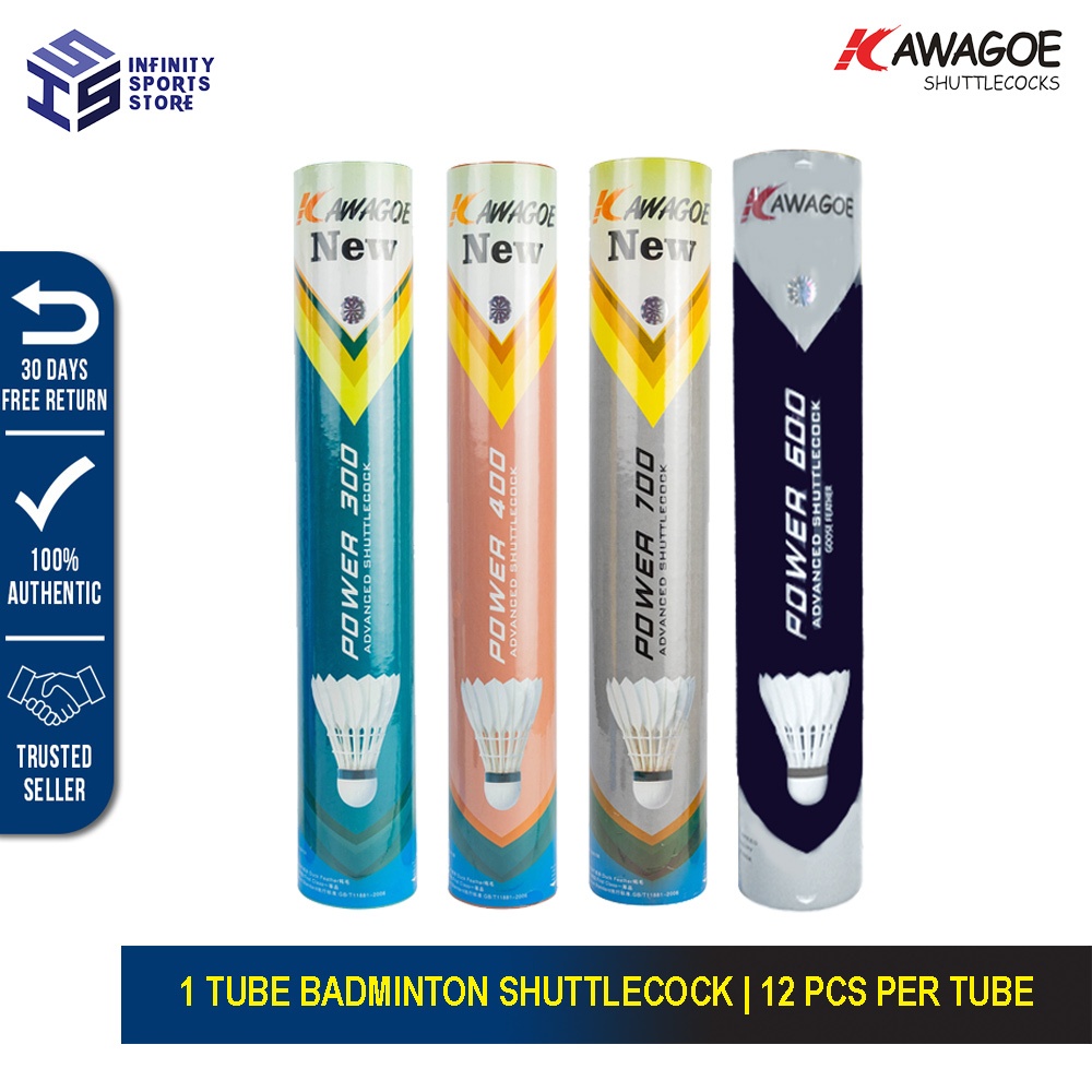Kawagoe Power Level Feather Shuttlecock x 12 pcs | Shopee Philippines