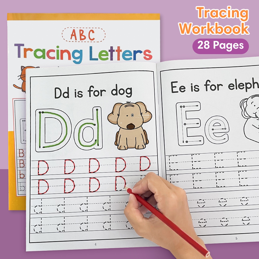 26 Letters Educational English Workbook for Kids Alphabet Handwriting ...