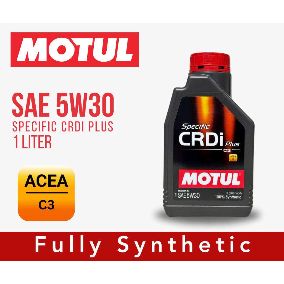 Motul Fully Synthetic 5w30 CRDI Plus Diesel Engine Only 1Liter | Shopee ...