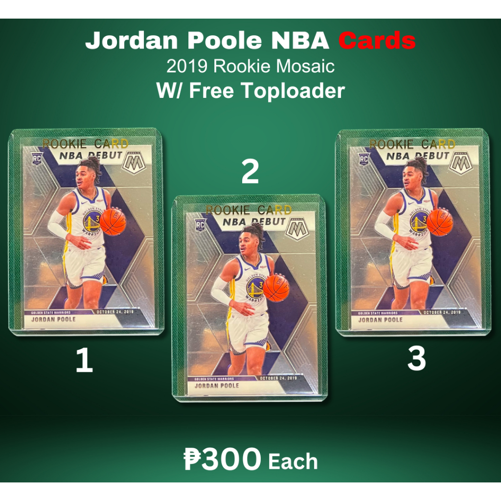 Jordan Poole 2019 Rookie Mosaic #261 NBA Cards | Shopee Philippines