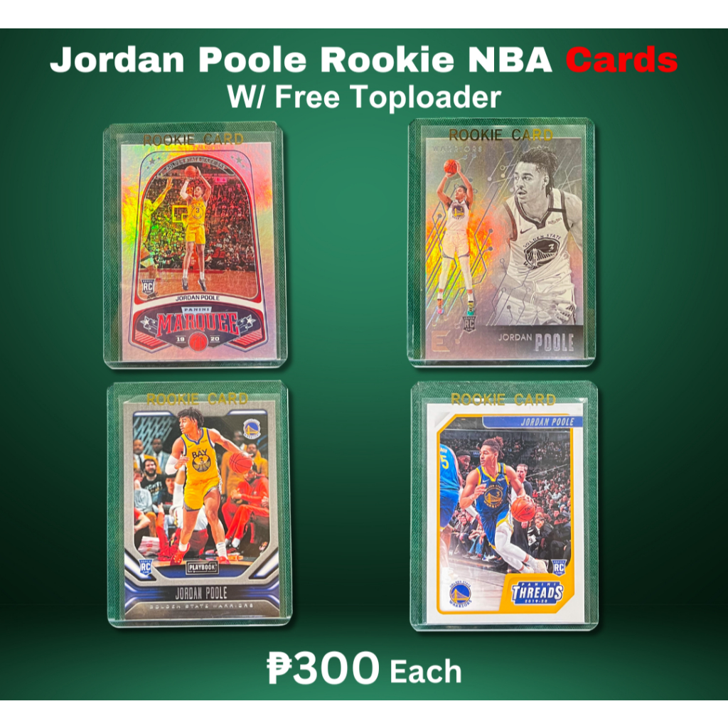 Jordan Poole 2019 Rookie NBA Cards Marquee, Essentials, Playbook ...