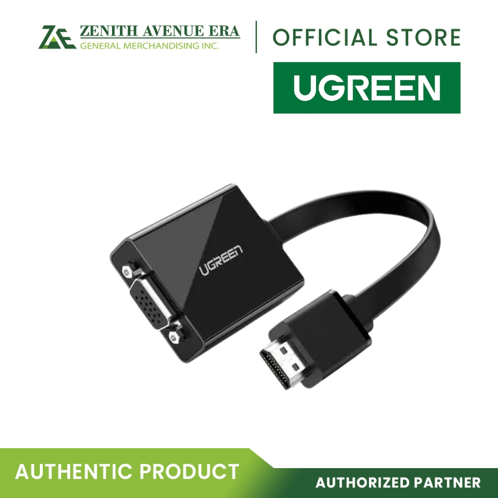 Ugreen MM103 40248 HDMI To VGA+3.5mm Audio With Power Port Converter Black 25CM | Shopee Philippines