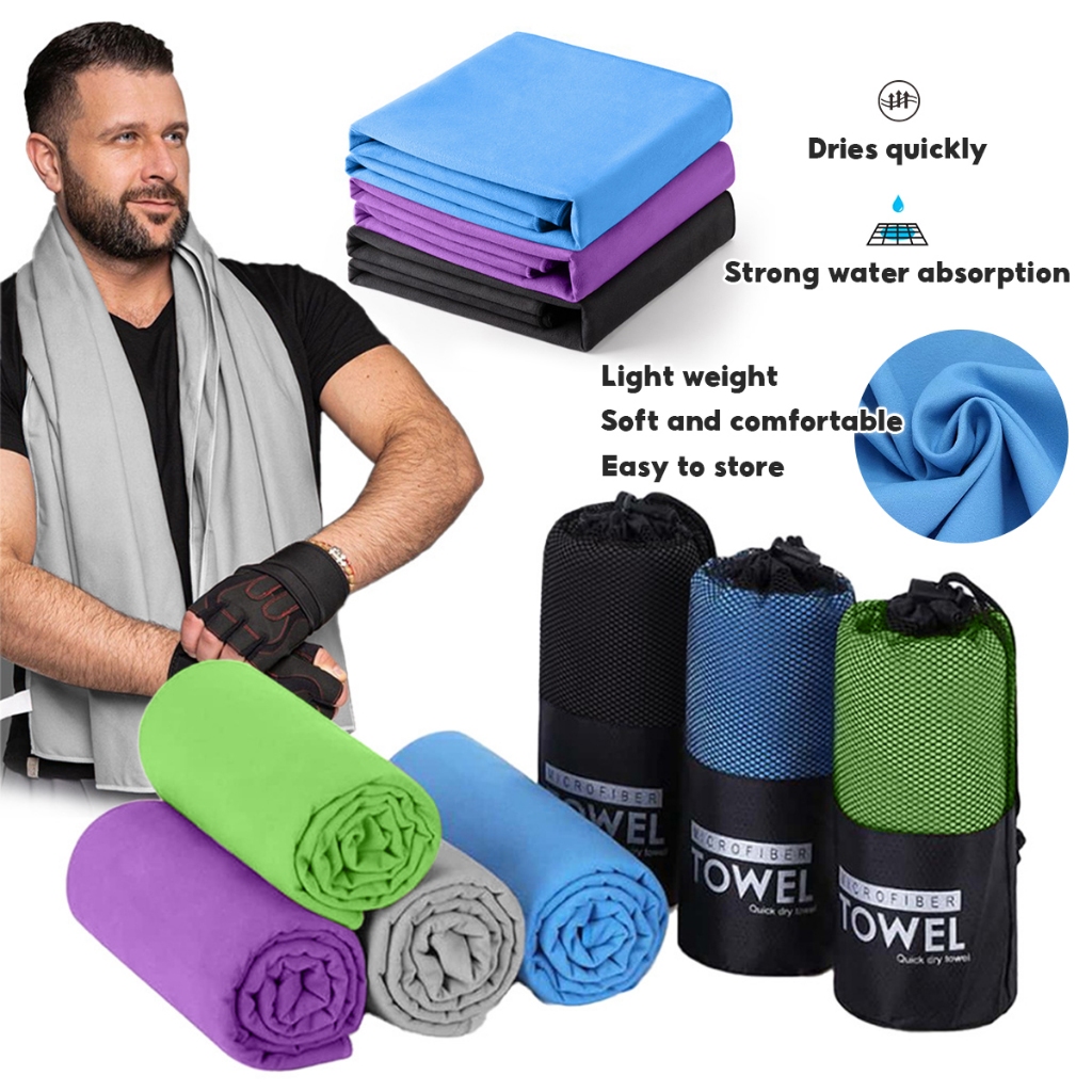 Quick Dry Sports Towel for Running Gym Workout Sports Yoga Training ...