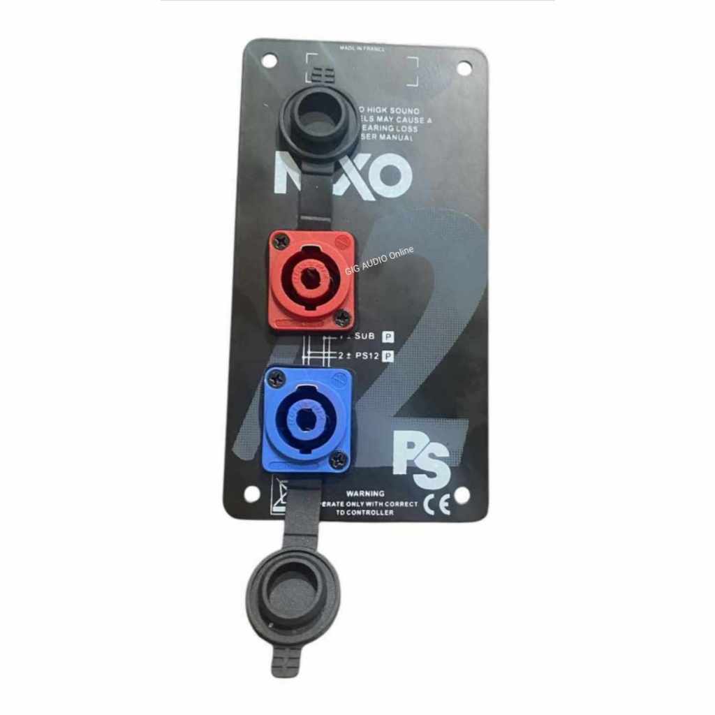 Replacement NEXO Backplate with 2 female SPEAKON RED/Blue with Rubber ...