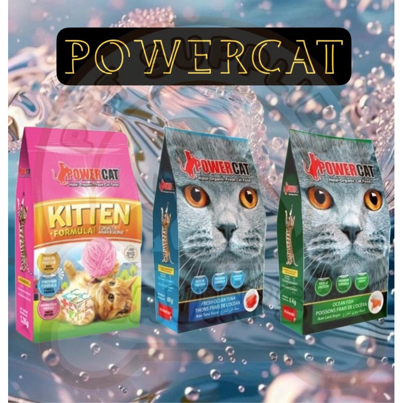 POWERCAT HALAL ORGANIC FRESH adult and kitten cat food 7kg and 8kg ...
