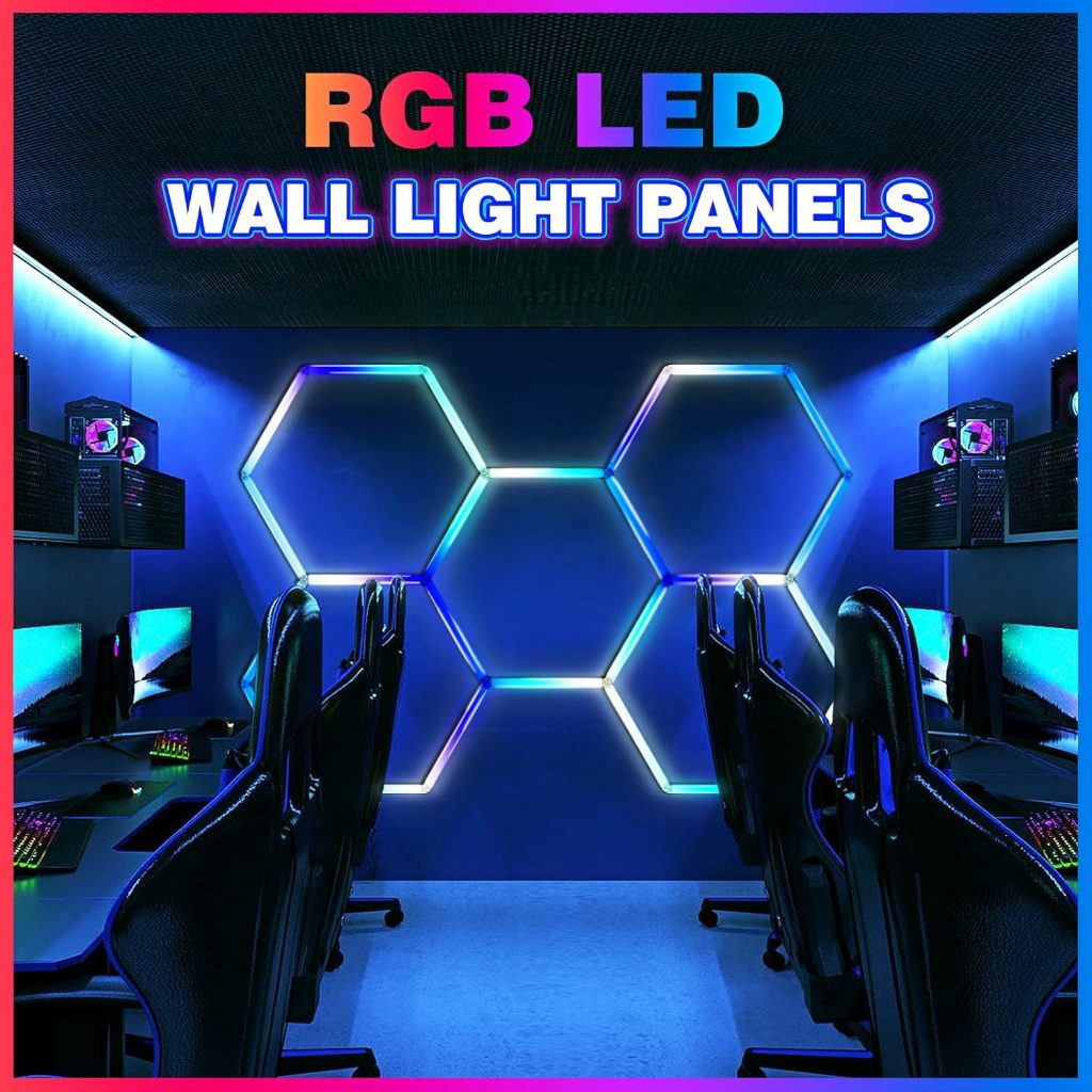 LEDTEC RGB HEXAGON LIGHT | Solid Multicolor or Animated Light | IR ...