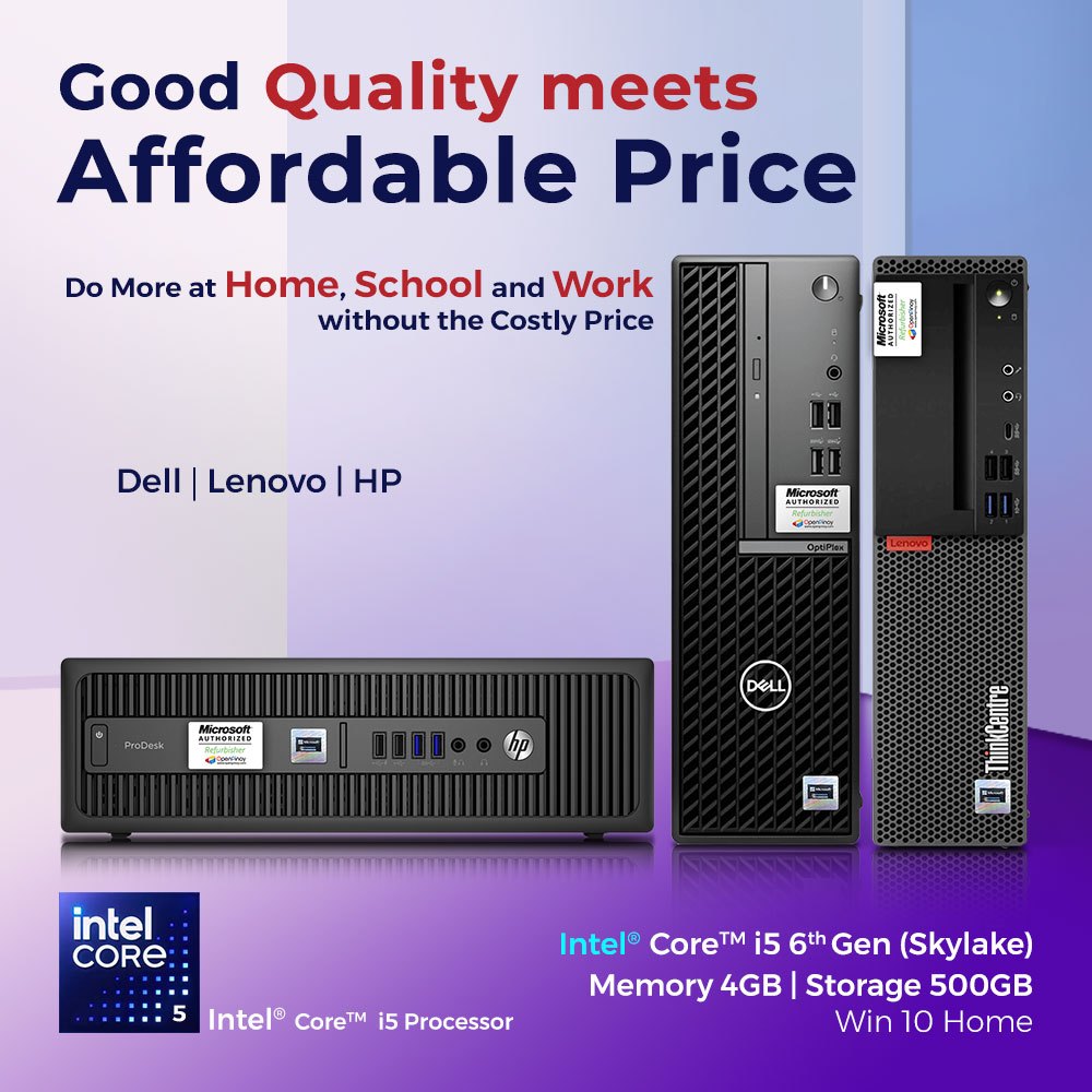 Budget Office / Home Good Quality Desktop PC Computer - Intel 6th/4th ...