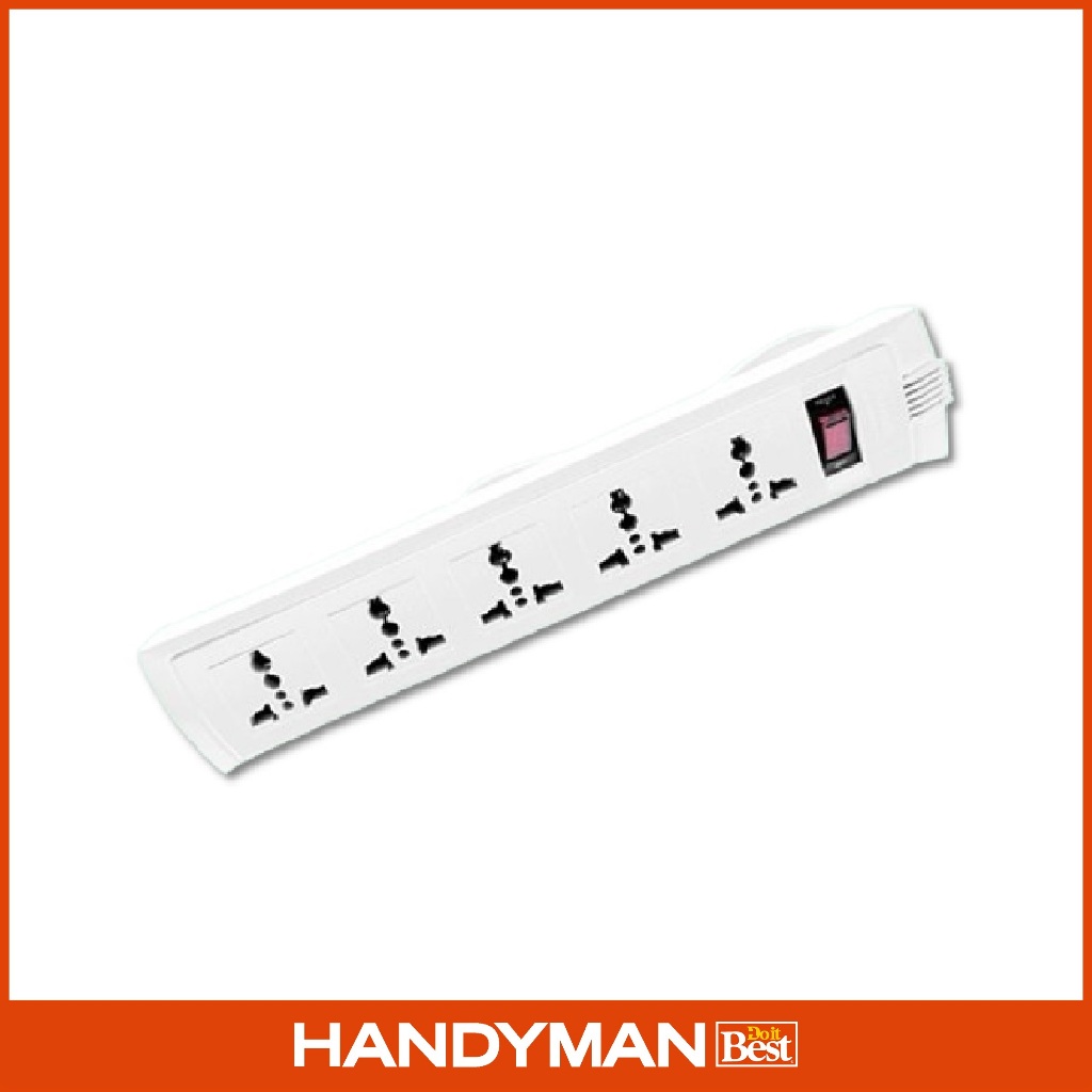 Omni Universal Outlet Extension Cord 5-Gang with Switch (10A WEU-105-PK ...