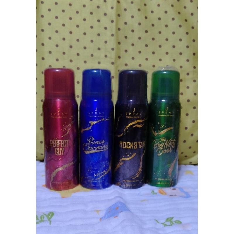J Spray deo BS 60 ml(boy next door/perfect guy/rockstar/prince charming) | Shopee Philippines