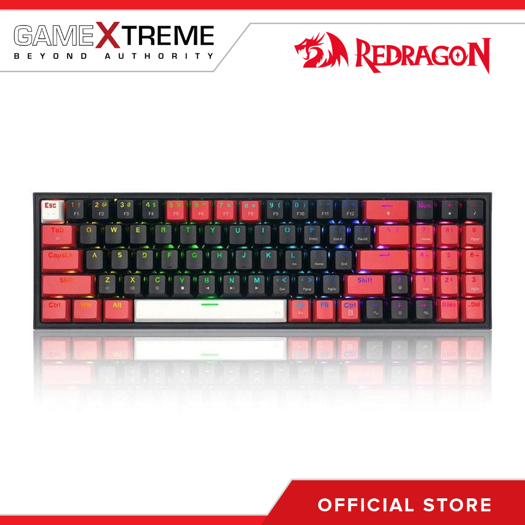 Redragon Pollux RGB 78 Keys Mechanical Gaming Keyboard Blk-Red-White ...