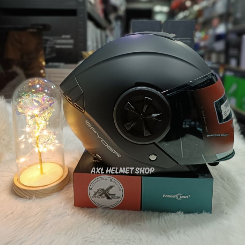 SPYDER REBOOT2 Half face Single Visor Helmet | Shopee Philippines
