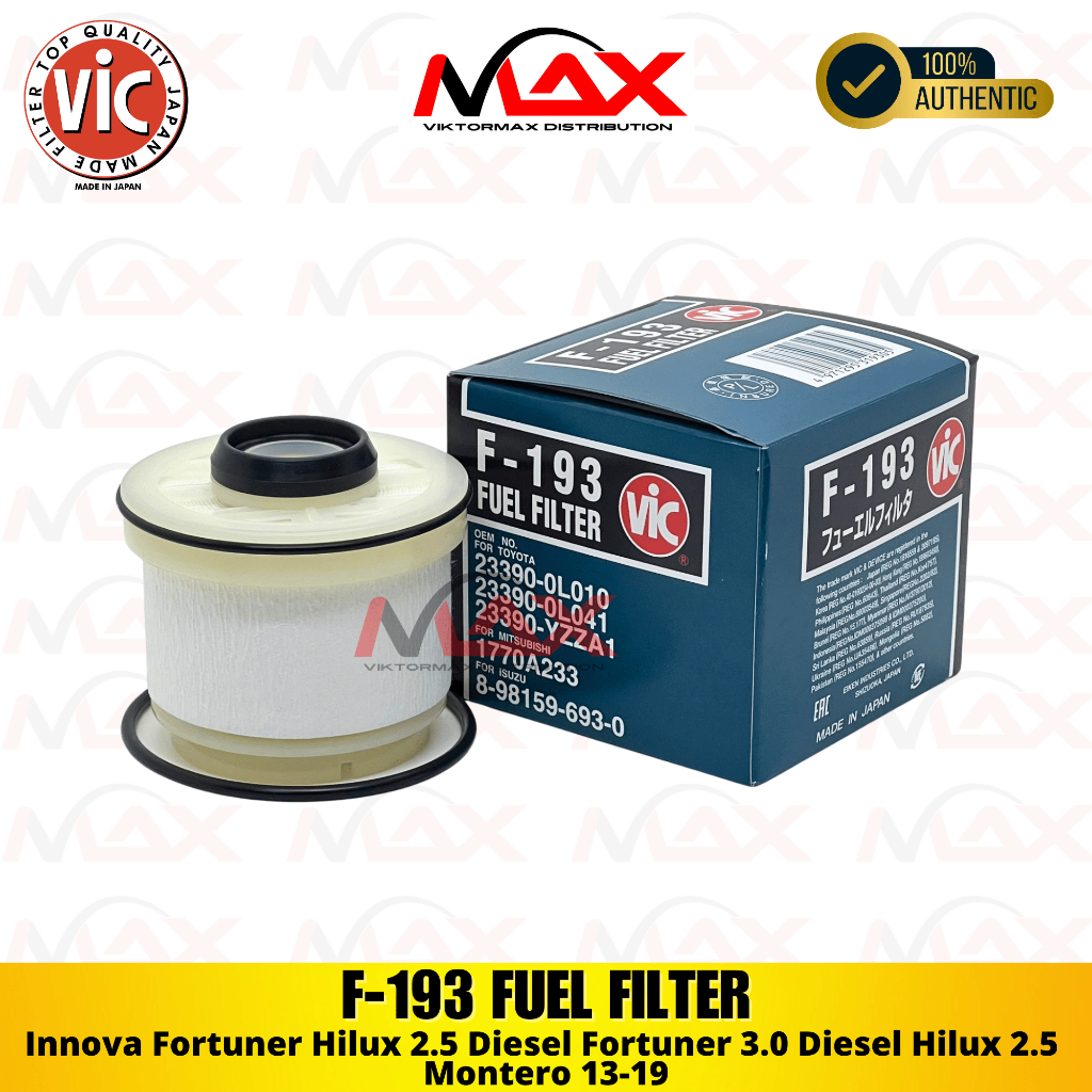 F-193 VIC Fuel Filter Innova Fortuner Hilux 2.5 Diesel Fortuner 3.0 ...