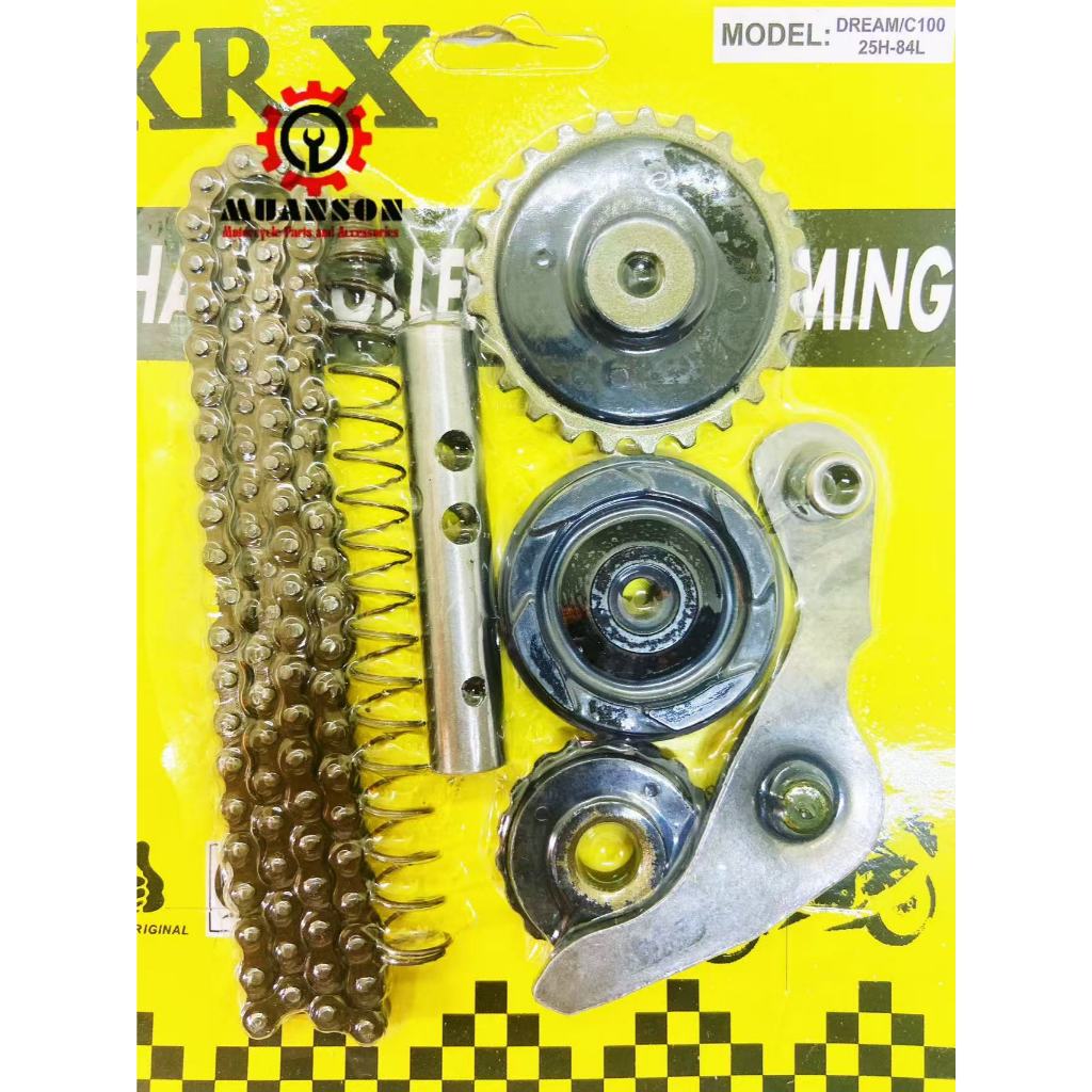 MOTORYCLES TIMING CHAIN ROLLER GUIDE SET WAIT TENSIONER for DREAM/C100 ...