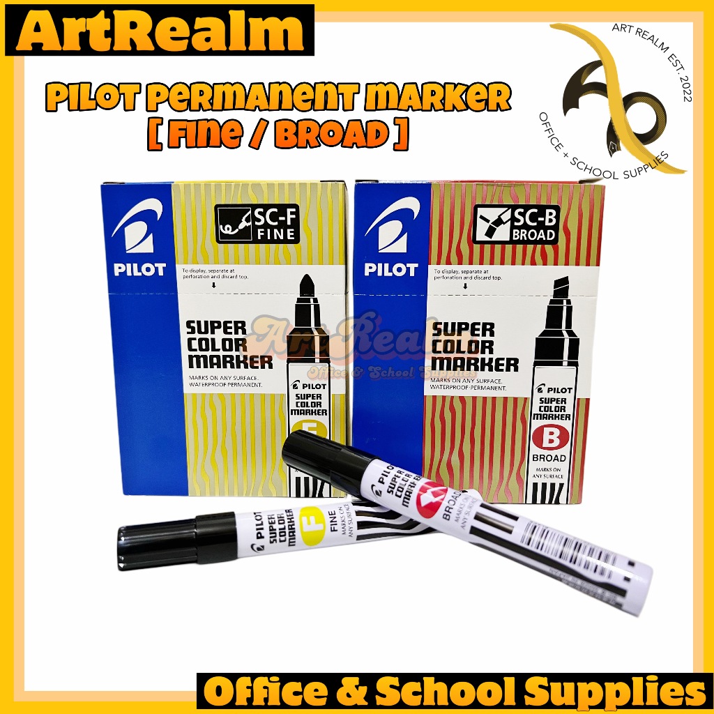 Pilot Permanent Marker Fine & Broad Tip [ SOLD PER PIECE ] | Shopee ...