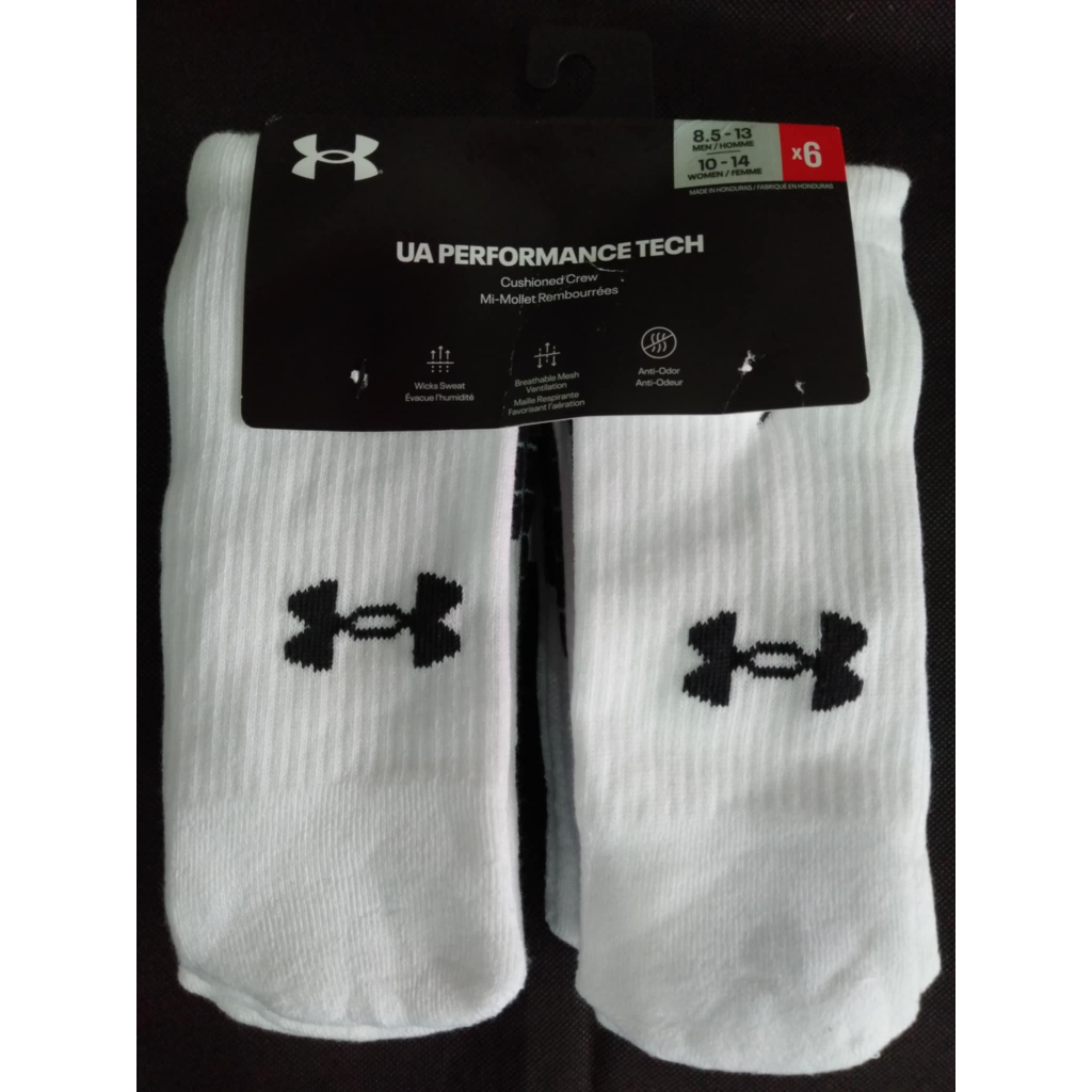 Authentic 6 pairs UA Under Armour Socks Official UA Essentials imported ...