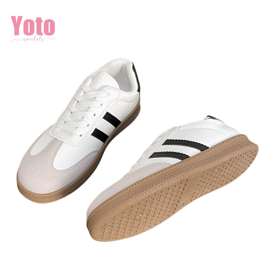 YOTO Casual Shoes Lace Fastening Full Leather Upper With Gritty Suede ...