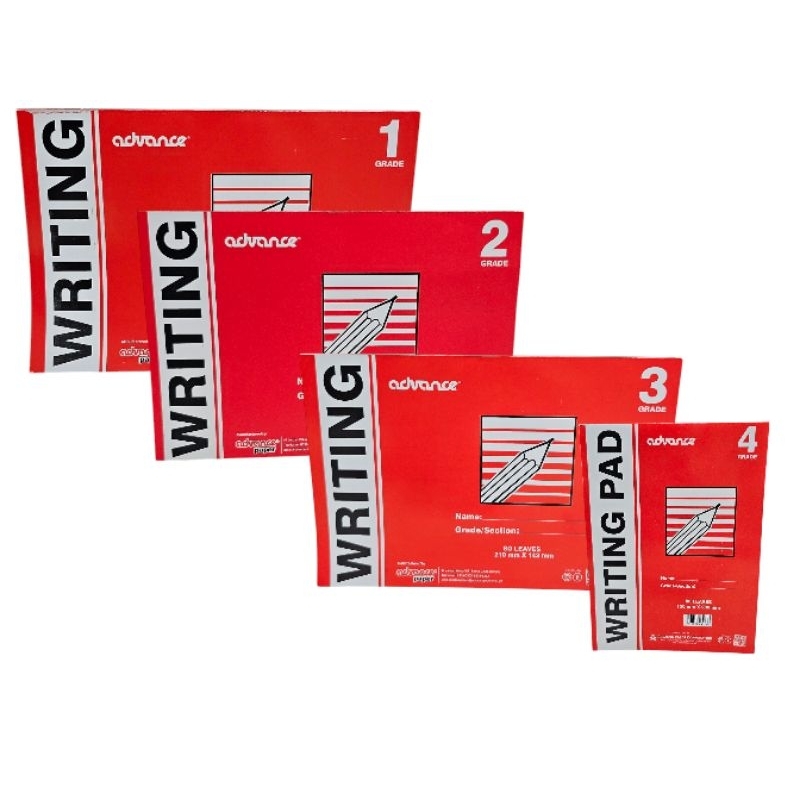 Advance Writing Pad 80 Leaves ( Grades 1 to 4) | Shopee Philippines