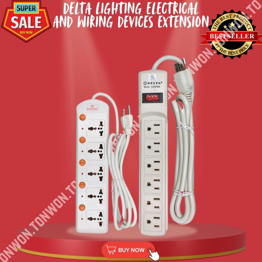 Delta Lighting Electrical and Wiring Devices Extension Cord Outlet 5 ...