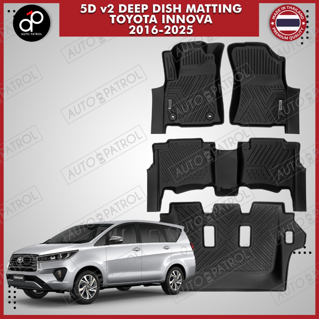 TOYOTA INNOVA 2016-2025 5D v2 DEEP DISH MATTING (Made in Thailand ...