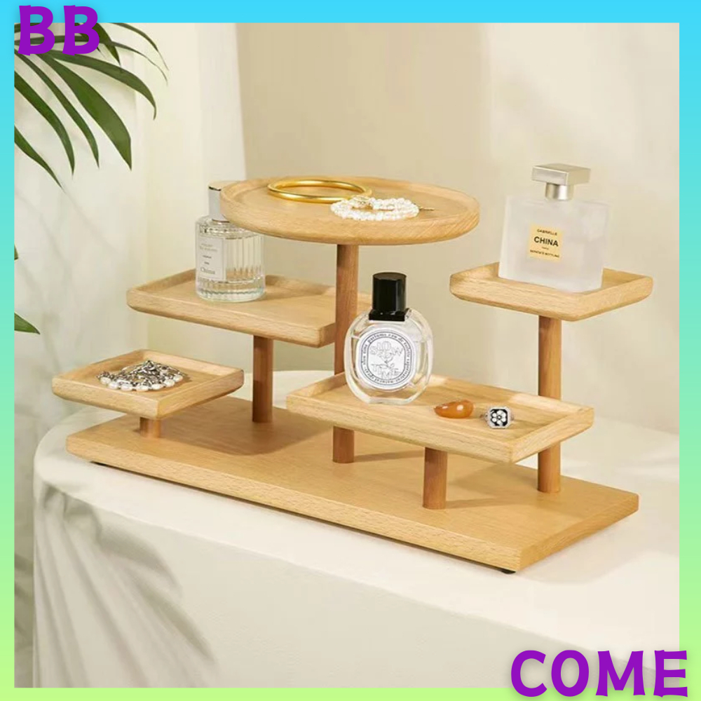 Solid Wood Desktop Decorative Shelf Multi-purpose Display Jewelry ...