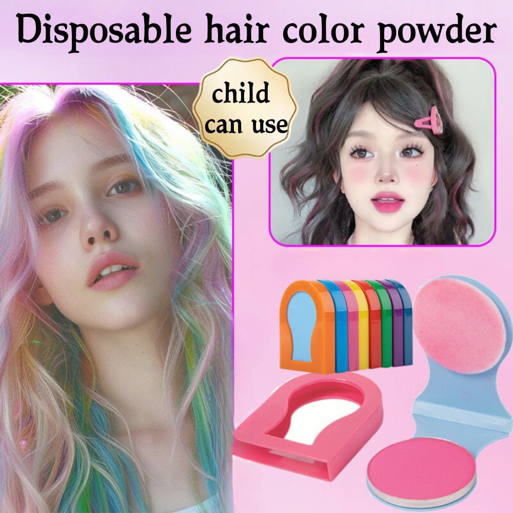 Fashion 4 Colors Mini Disposable Personal Use Hair Chalk Color Comb Dye ...
