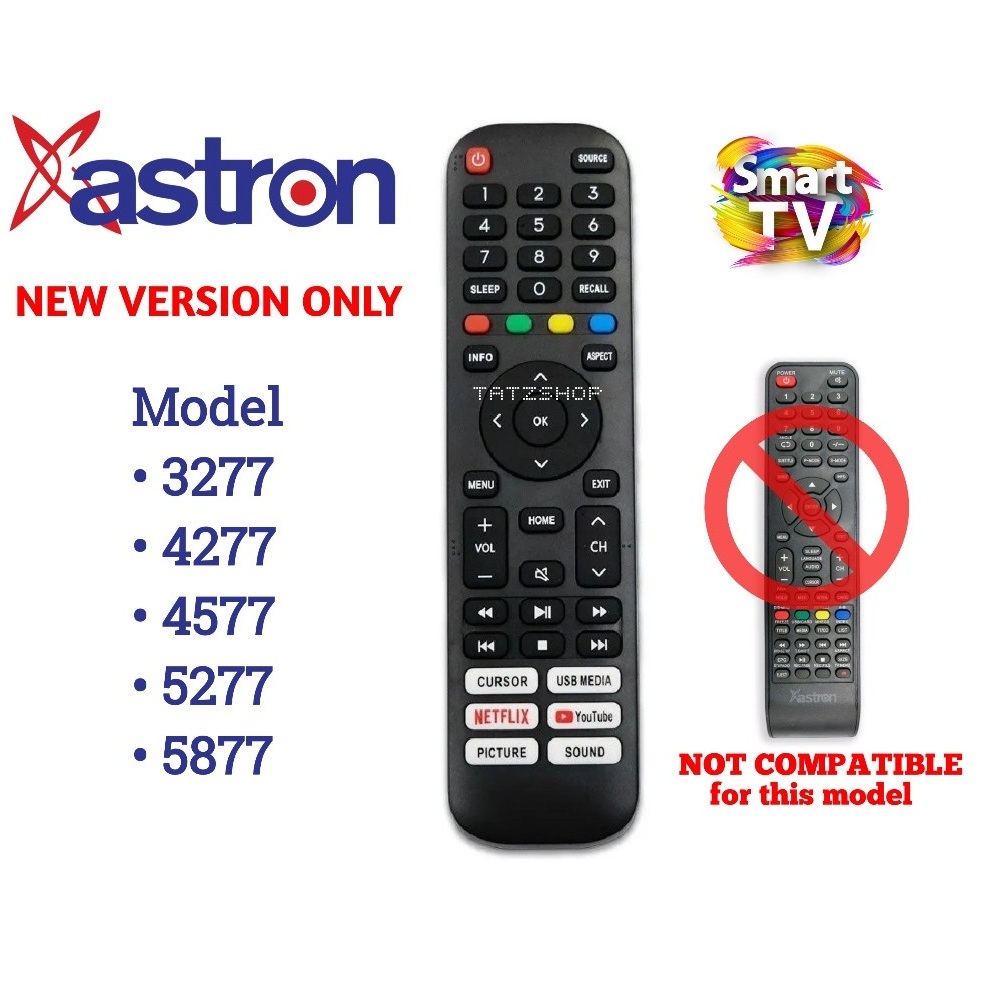 PinSan Astron Pensonic Smart Android LED TV Remote Control For 3237 ...