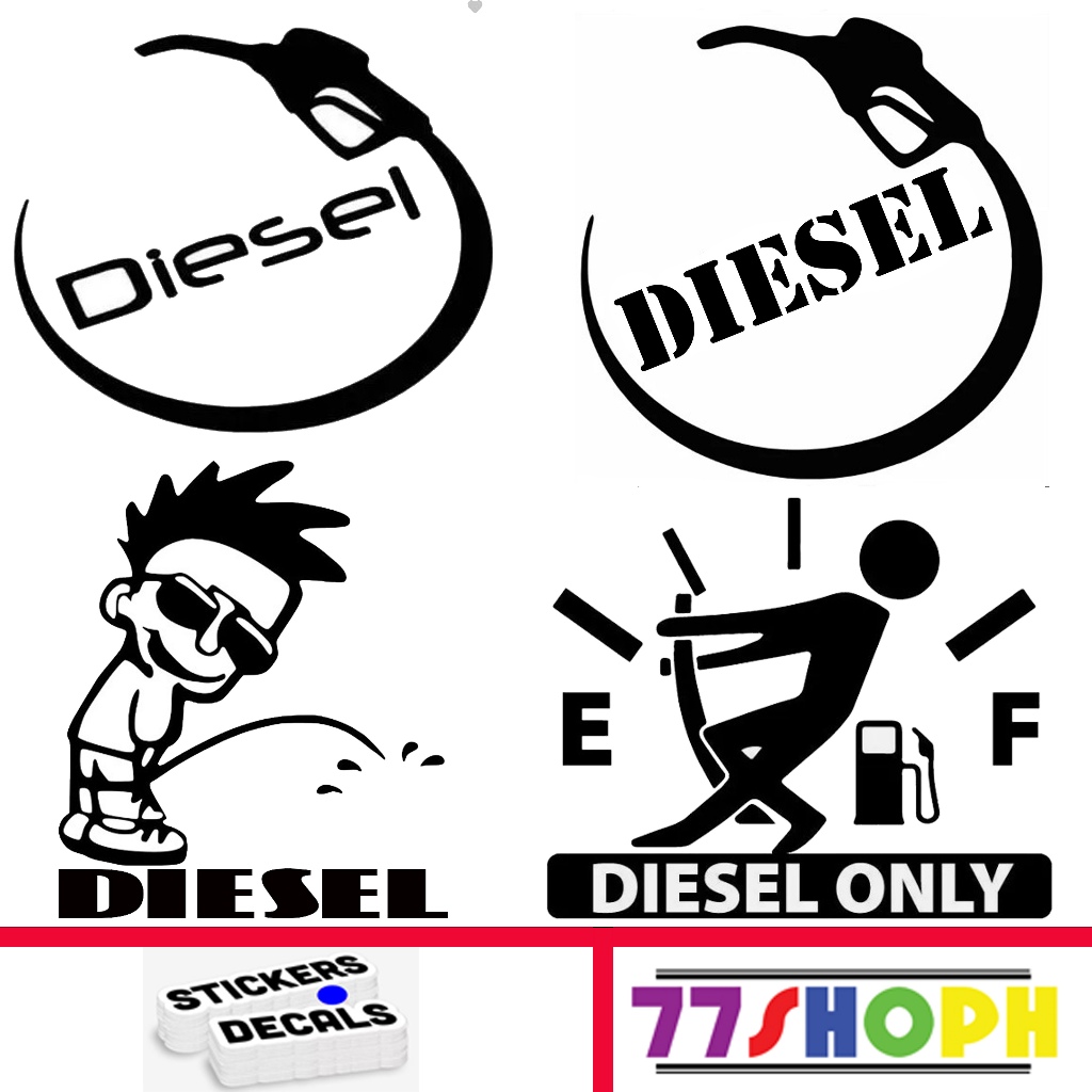 Diesel Decal Vinyl Sticker Compilation Fuel Tank Cover | Shopee Philippines