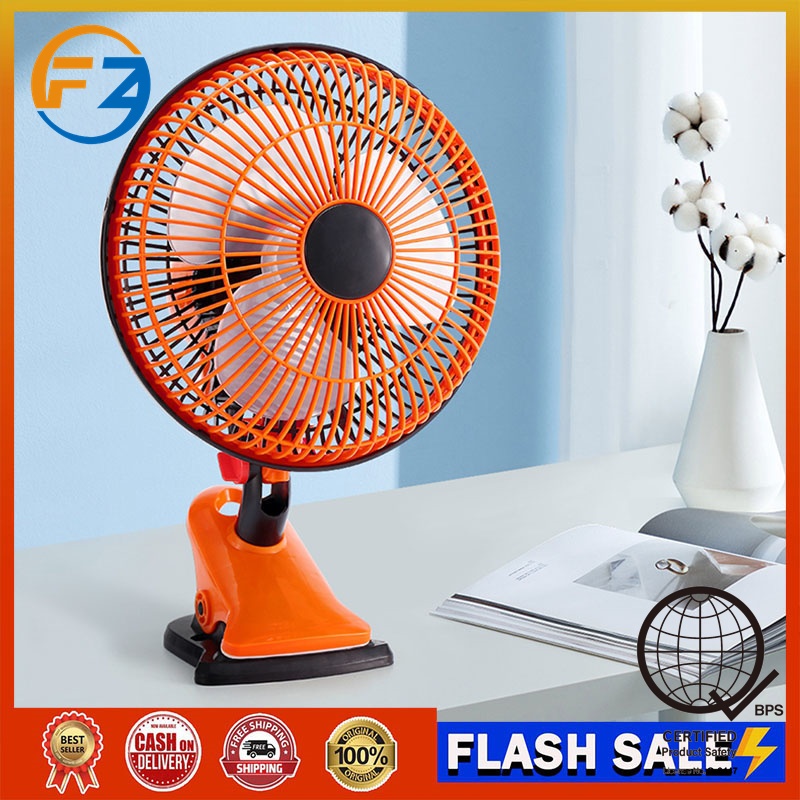 FZ New Desktop Fan Portable Shaking Head Three Blade Folding Table Clip ...