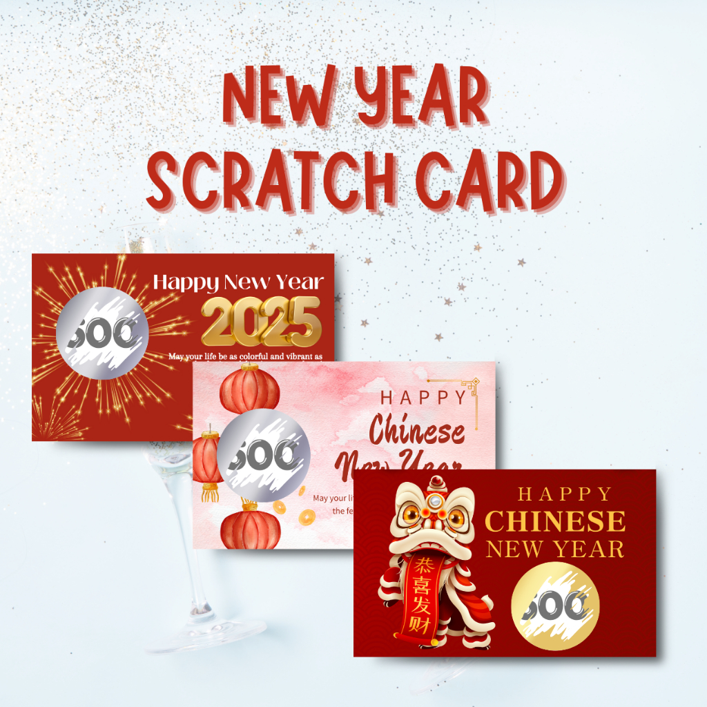 CHINESE NEW YEAR SCRATCH CARD GAME SCRATCH CARD WITTY ANGPAO | Shopee ...