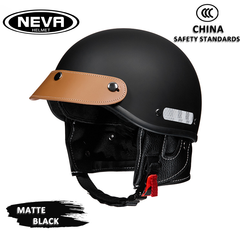 NEVA Original Unisex Classic harley Retro Half Face Helmet For ...